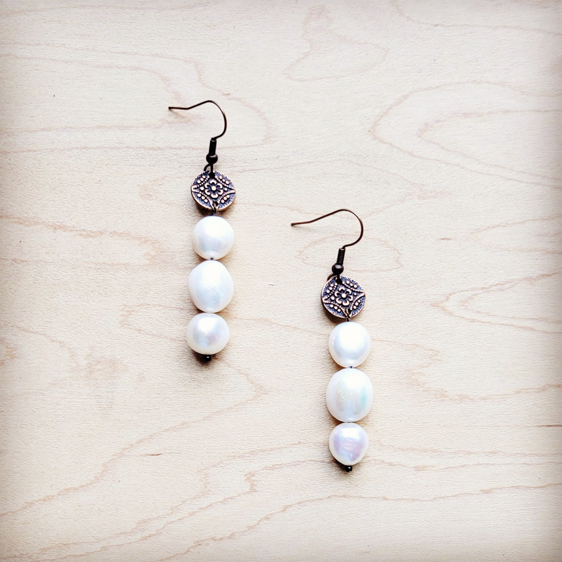 Genuine Freshwater Potatoe Pearl Earrings Wedding Collection 220i – The ...